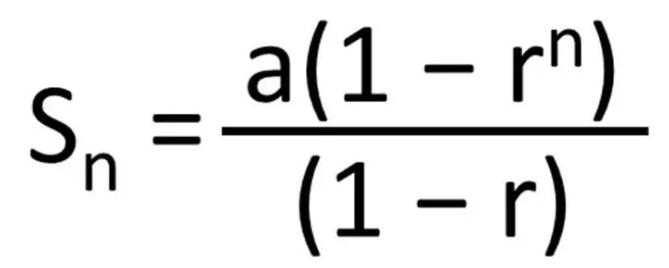 Geometrisen summan kaava - Rahapedia